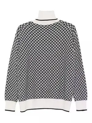 DRUMOHR Geometric-pattern Turtleneck Sweater