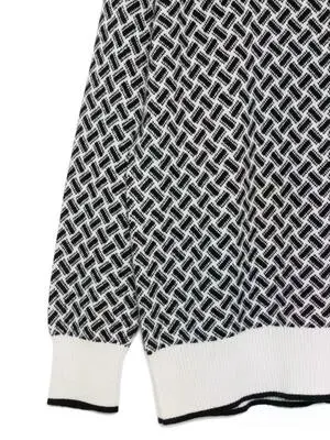 DRUMOHR Geometric-pattern Turtleneck Sweater