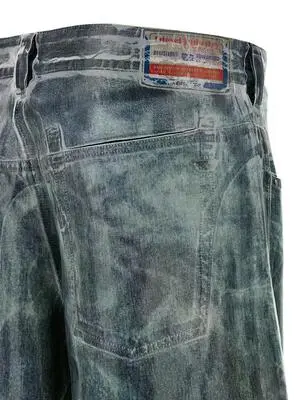 DIESEL® Stonewashed Silicone-cast Jeans