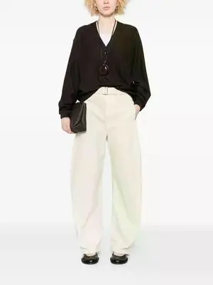 LEMAIRE Belted Panelled Jeans - Neutrals