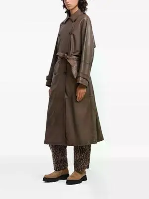 Emporio Armani Double-breasted Belted Trench Coat