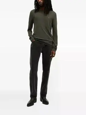 ALLSAINTS Embroidered Crew-neck Sweater - Green