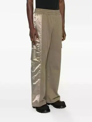 FENG CHEN WANG Satin-panel Cargo Trousers
