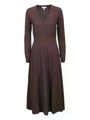 CASASOLA Knitted Maxi Dress - Brown