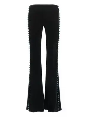 Roberto Cavalli Bead-embellished Flared Trousers