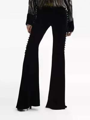 Roberto Cavalli Bead-embellished Flared Trousers