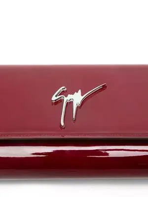 GIUSEPPE ZANOTTI Patent Leather Clutch - Red