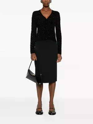 Max Mara Embellished V-neck Cardigan
