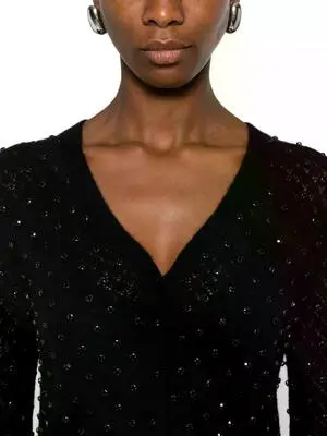 Max Mara Embellished V-neck Cardigan
