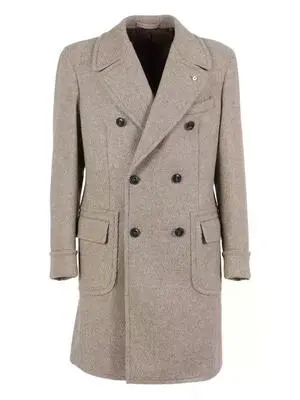 BRANDO Double-breasted Wool-cashmere Blend Coat