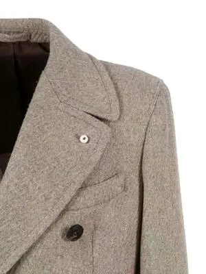 BRANDO Double-breasted Wool-cashmere Blend Coat