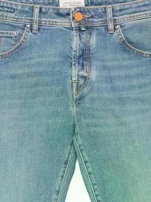 Jacob Cohen Embroidered-pocket Jeans - Blue
