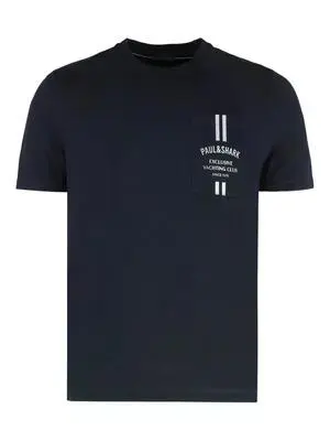 Paul & Shark Crew-neck Short-sleeve T-shirt - Black