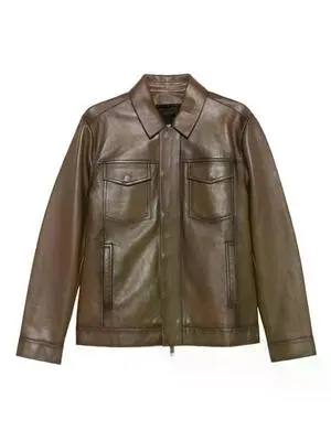 YVES SALOMON Flap-pocket Leather Jacket