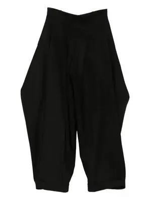 Viktor & Rolf Triangle Pleated Wool Trousers