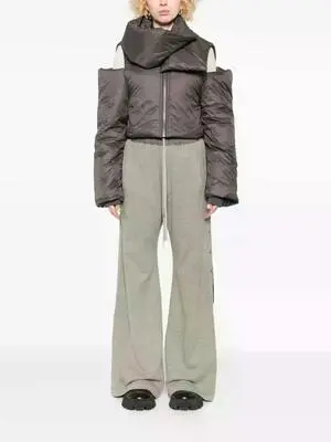 Rick Owens Zip-front Cropped Jacket - Silver