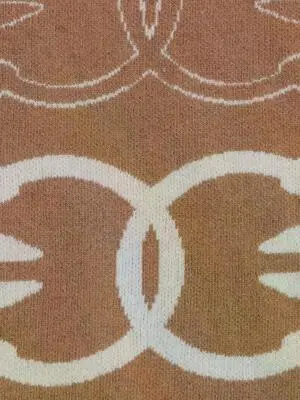 Pinko Love Birds Fringed Scarf - Neutrals
