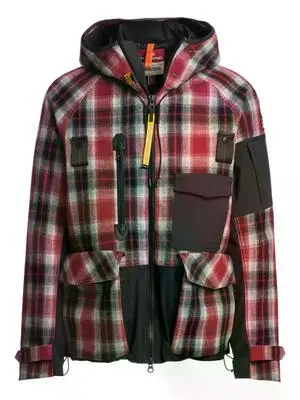 PARAJUMPERS Plaid-panel Hooded Jacket