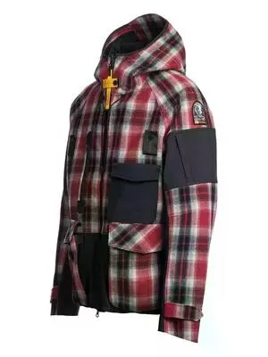 PARAJUMPERS Plaid-panel Hooded Jacket