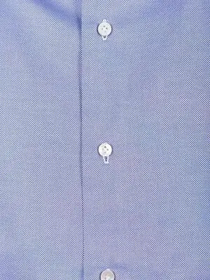 BARBA NAPOLI Long-sleeve Button-down Shirt - Blue