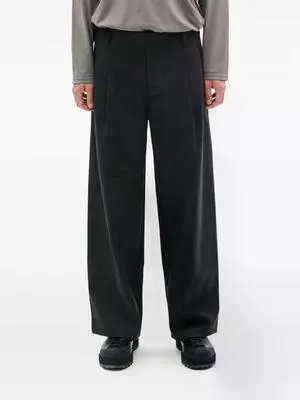 HIKING PATROL Pleated Trousers - Dark Grey