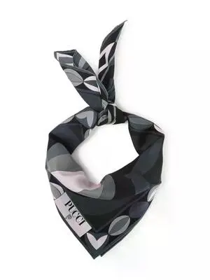 Emilio Pucci Geometric-pattern Silk Scarf