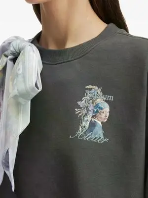 MUSIUM DIV. Scarf-detail Sweatshirt