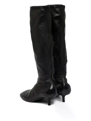 Marsèll Leather Kitten-heel Boots
