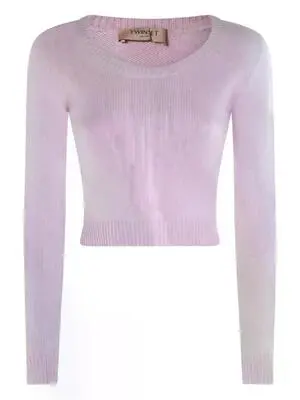 TWINSET Round-neck Cropped Sweater