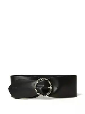 TWINSET Braided Buckle Belt - Black