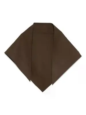 Magda Butrym Shawl-collar Cotton Scarf - Brown