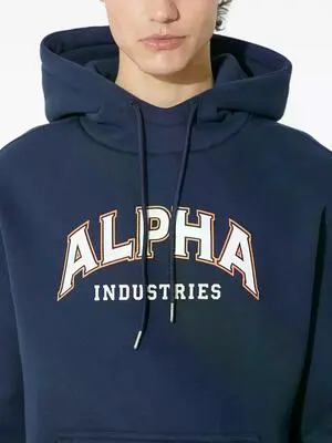 Alpha Industries Logo-print Hoodie