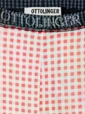 Ottolinger Gingham-print Trousers - Red