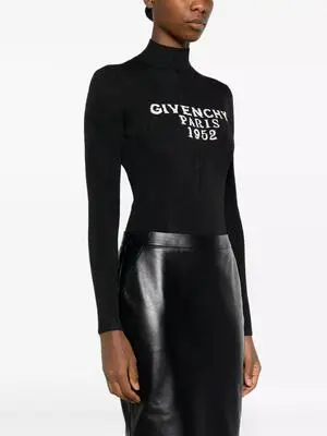 Givenchy High-neck Logo Bodysuit
