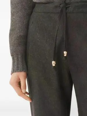 Fabiana Filippi Drawstring-fastening Wool-blend Pants