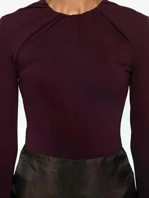 Viktor & Rolf Draped-neckline Bodysuit - Red