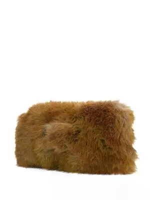 MSGM Faux-fur Clutch Bag