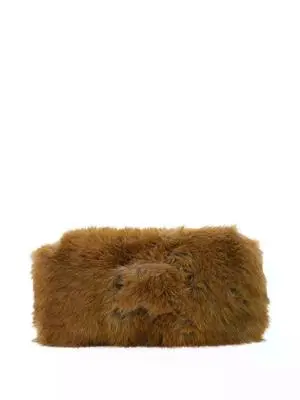 MSGM Faux-fur Clutch Bag