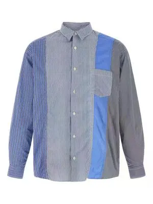 Comme Des Garçons Patchwork Shirt - Blue