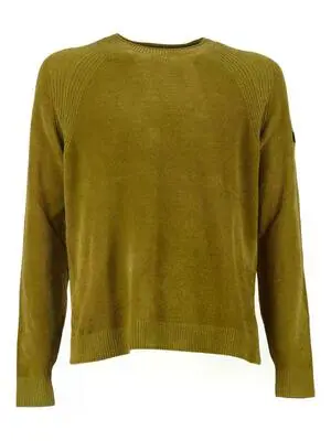 RRD Velvet Round-neck Sweater - Green