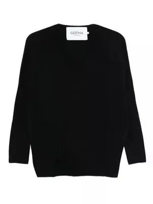 GOTHA Ribbed V-neck Sweater