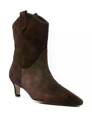 BIBI LOU Pointed-toe Suede Ankle Boots
