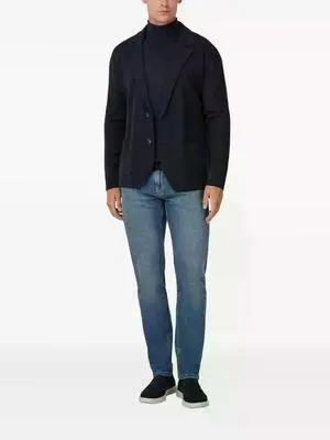 Boggi Milano Knitted Wool Single-breasted Blazer