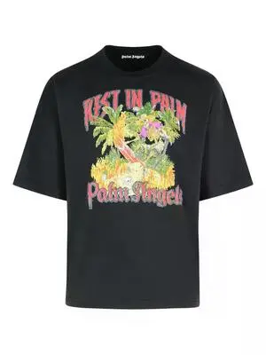 Palm Angels Rest In Palm Crew-neck T-shirt - Black