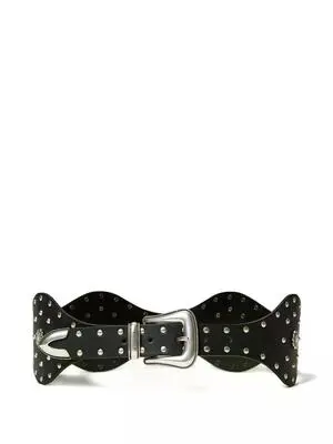 TWINSET Stud-embellished Wave Belt - Black