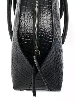 FEDERICO CINA Crocodile-effect Leather Tote Bag