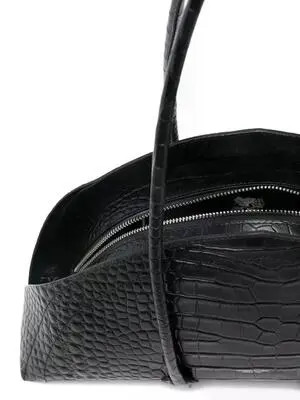 FEDERICO CINA Crocodile-effect Leather Tote Bag