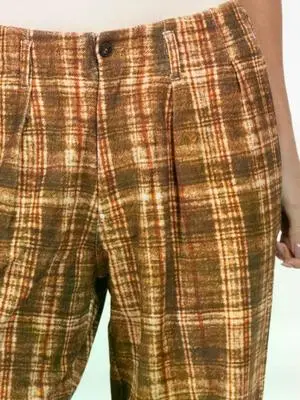 R13 Pleated Checked Pants