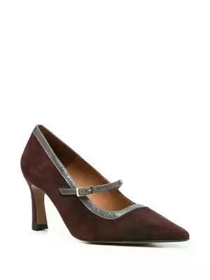 ANGEL ALARCON Pointed-toe Buckled Pumps
