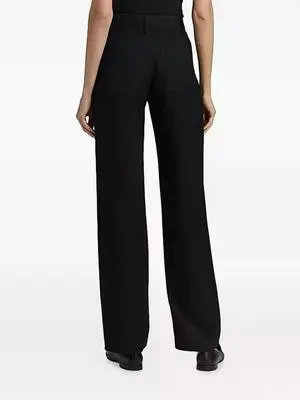 LOULOU High-waisted Straight-leg Pants With Belt Loops